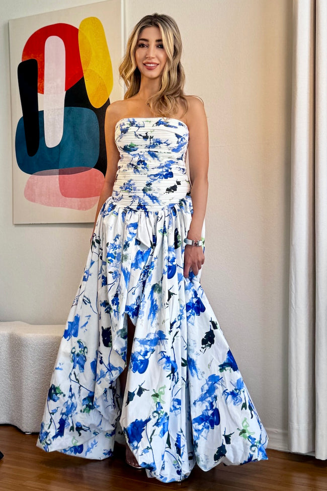 Amy Bubble Hem Floral Maxi Dress – shopUNIQUES.com