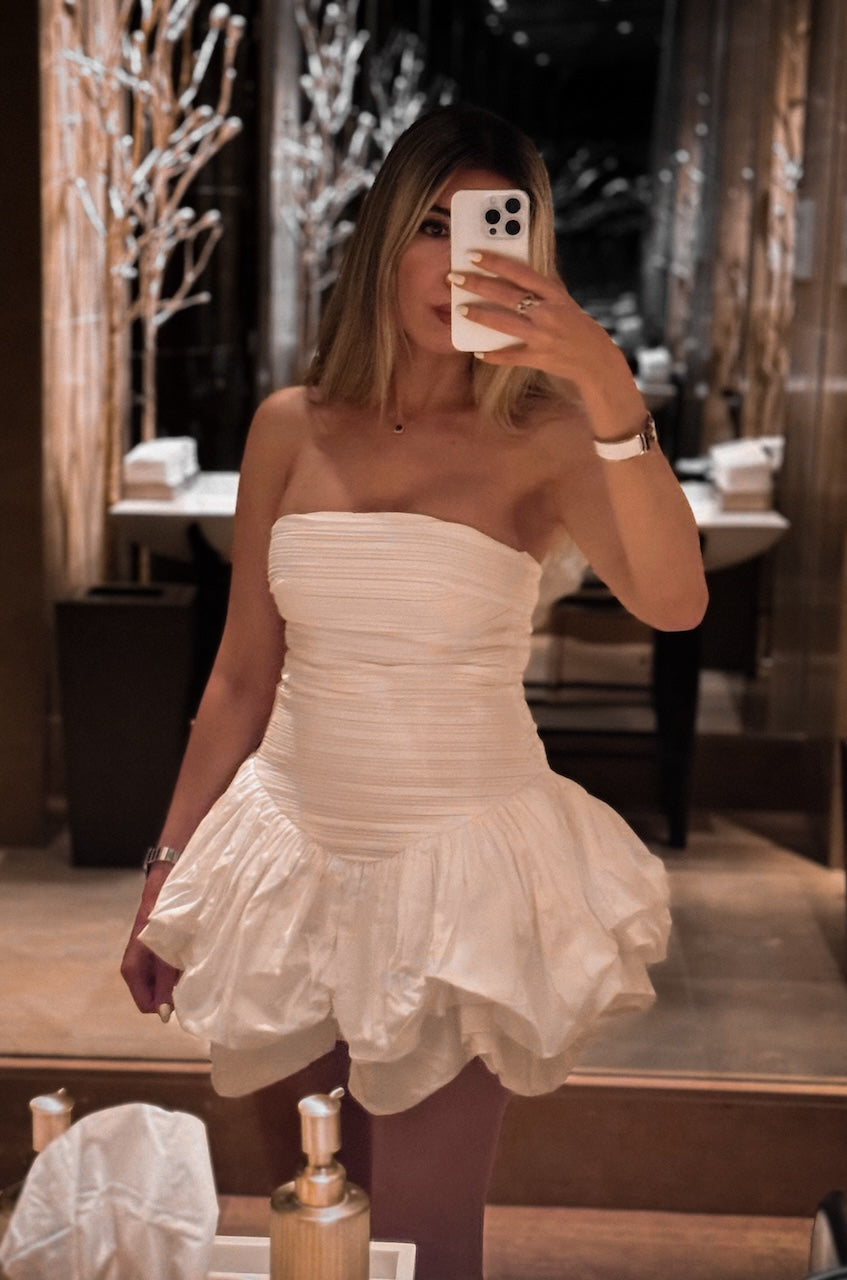 Amy Bubble Hem Mini Dress – shopUNIQUES.com