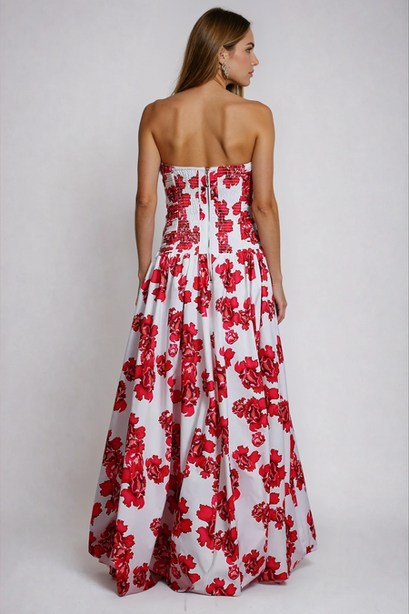 Amy Bubble Hem Floral Maxi Dress – shopUNIQUES.com