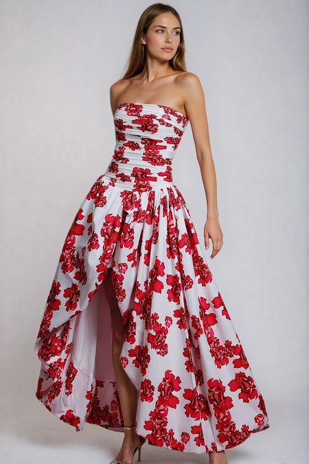 Amy Bubble Hem Floral Maxi Dress – shopUNIQUES.com